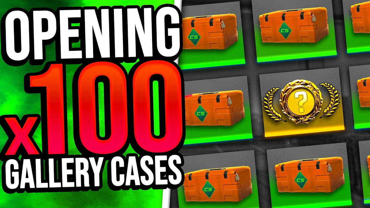 LUCKIEST 100 Gallery Case Opening! (Knife Unboxing) - YouTube