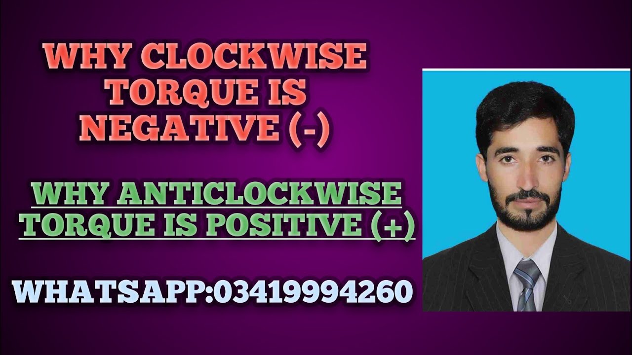 clock wise torque and anticlock wise torque | why clock wise torque is - anticlock wise torque ...