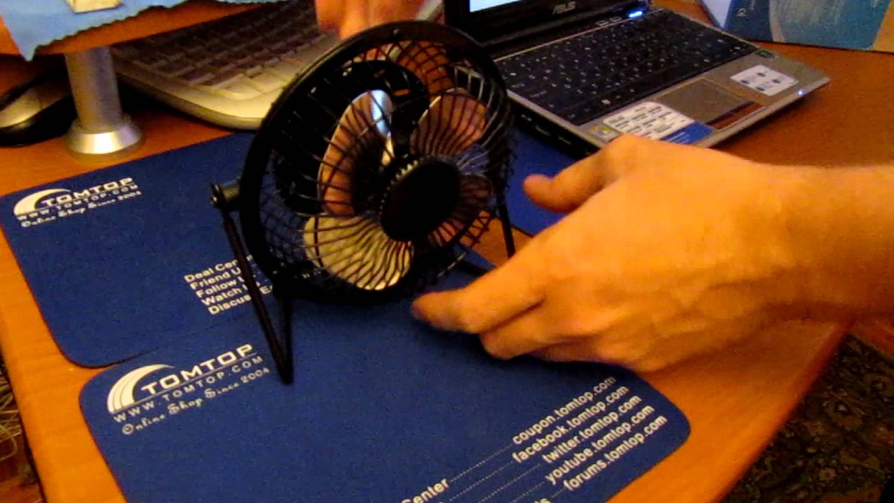 Mini Portable Super Mute PC USB Cooler Desk Cooling Fan - YouTube