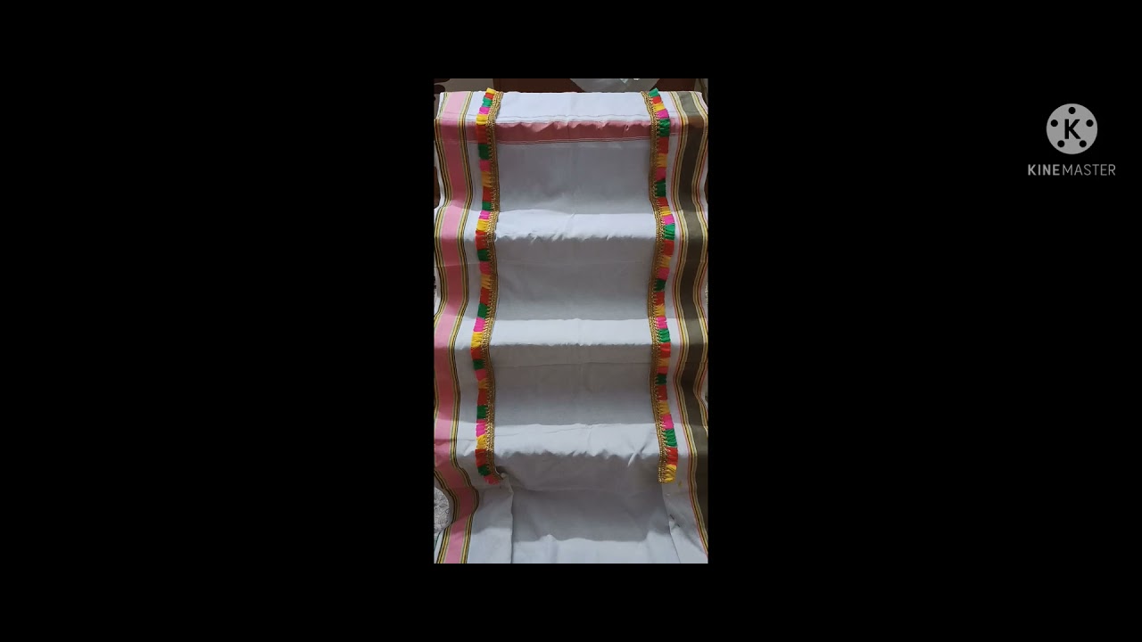 Kolu Padi Veshti Alankaram - Kolu Padi Easy Decoration - YouTube