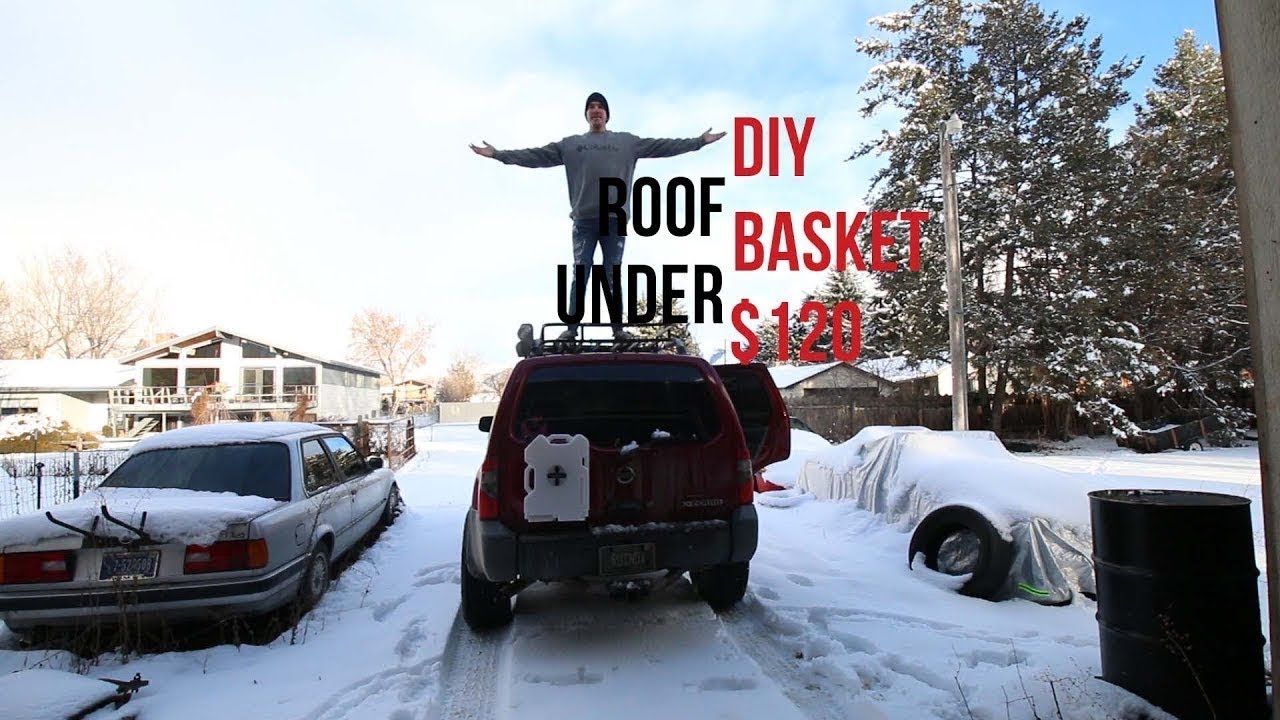 Diy roof Basket for Nissan Xterra! Under $120!!!!! - YouTube