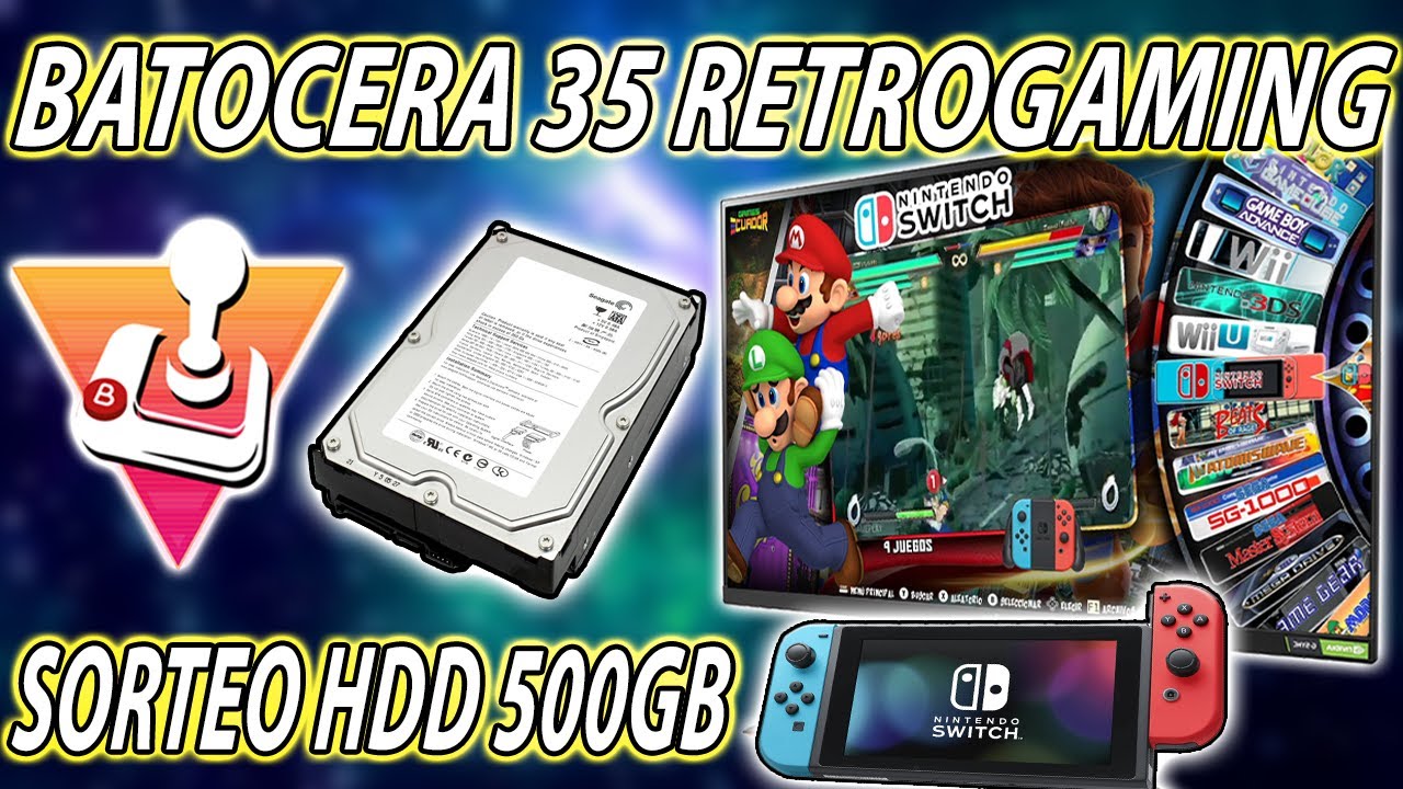 BATOCERA 35 HDD 500GB Nuevo Emulador Retrogaming - YouTube