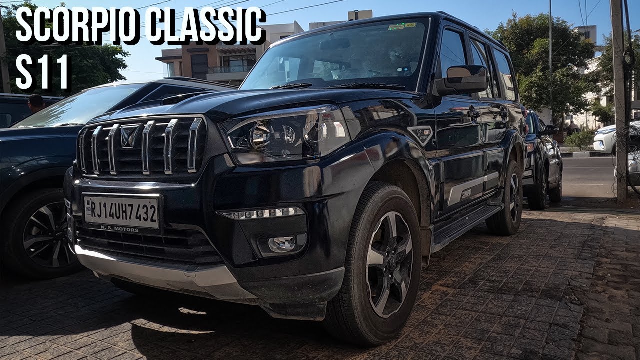 Mahindra Scorpio Classic S11 Black Color | Somendra Auto - YouTube
