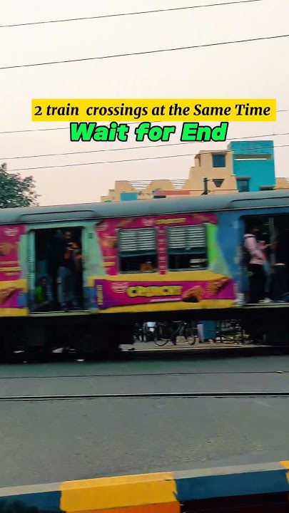 Indian local train Entering Railway Station #shorts #viral #shortsfeed #railgate - YouTube