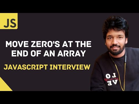 JavaScript Coding Interview | Move Zeros at the end of Array - YouTube