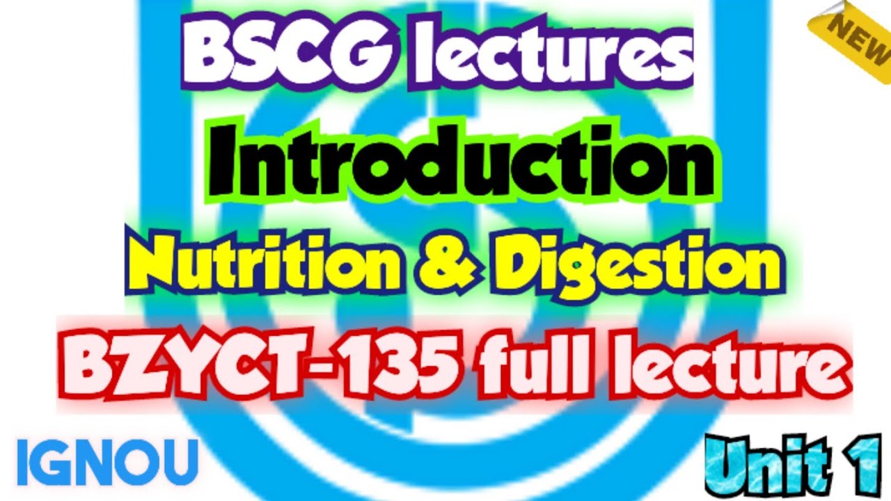 Nutrition and digestion |Introduction| Zoology |Animal Physiology-I ...