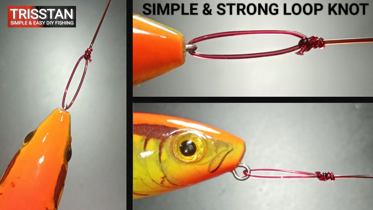 Simple and strong fishing loop knot - YouTube