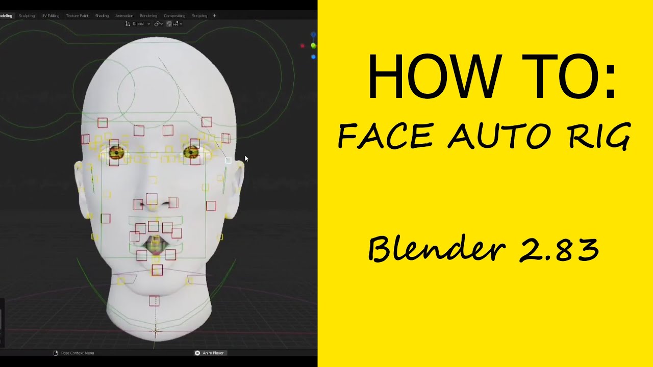 How to do a Face Rig with Auto Rig in Blender 2.83 - Simple Tutorial ...
