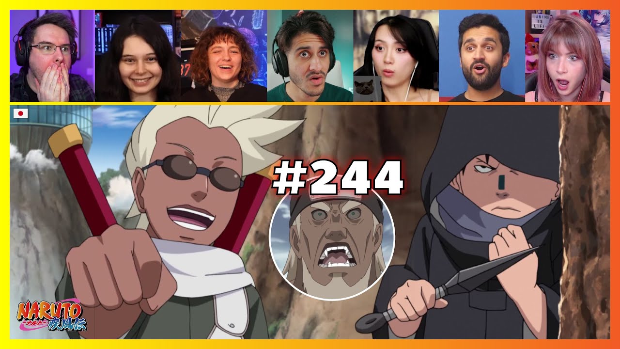 Naruto Shippuden Episode 244 | Killer Bee and Motoi | Reaction Mashup ナルト 疾風伝 - YouTube