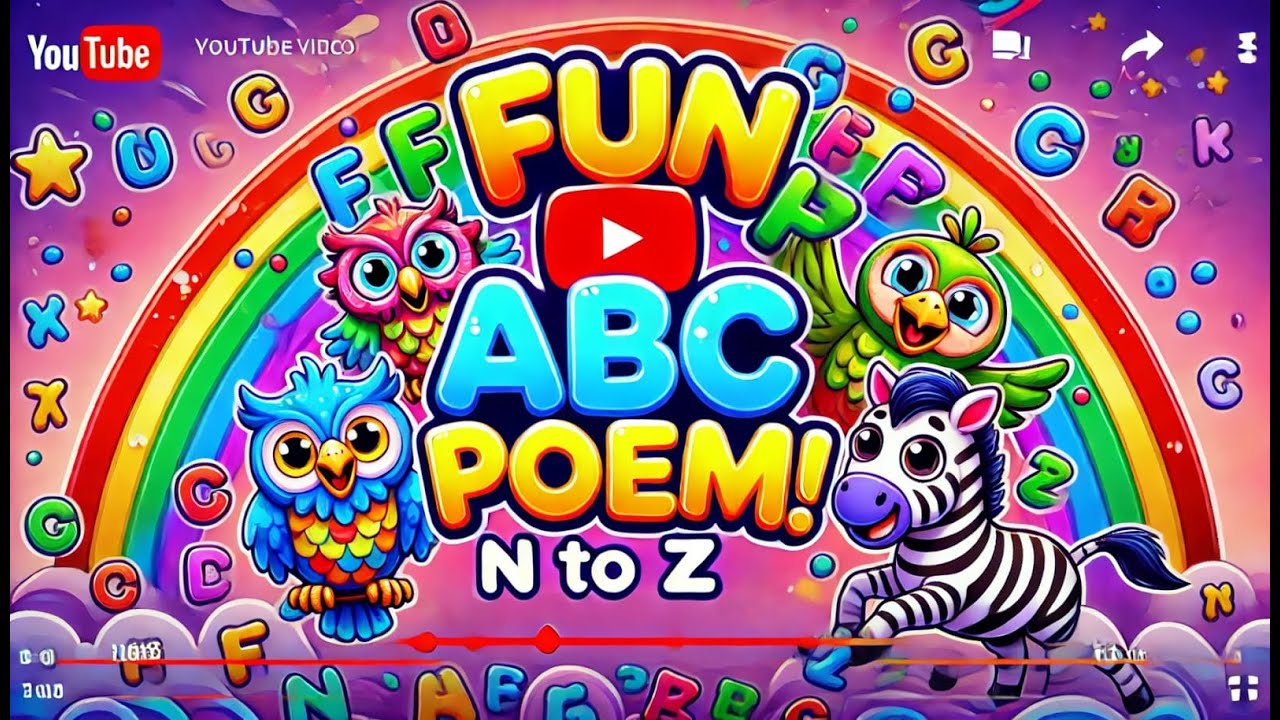 "ABC Alphabet Poem for Kids | Fun Learning Rhymes | Educational Songs ...