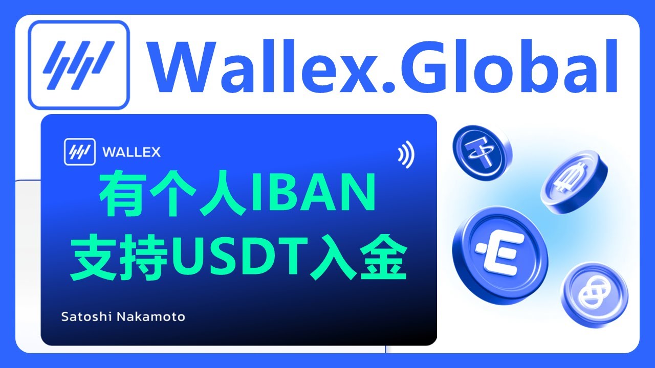 Wallex Global电子钱包：支持全套中国资料注册，有个人IBAN，支持USDT入金，有银行卡！能转账到Wise # 338 - YouTube