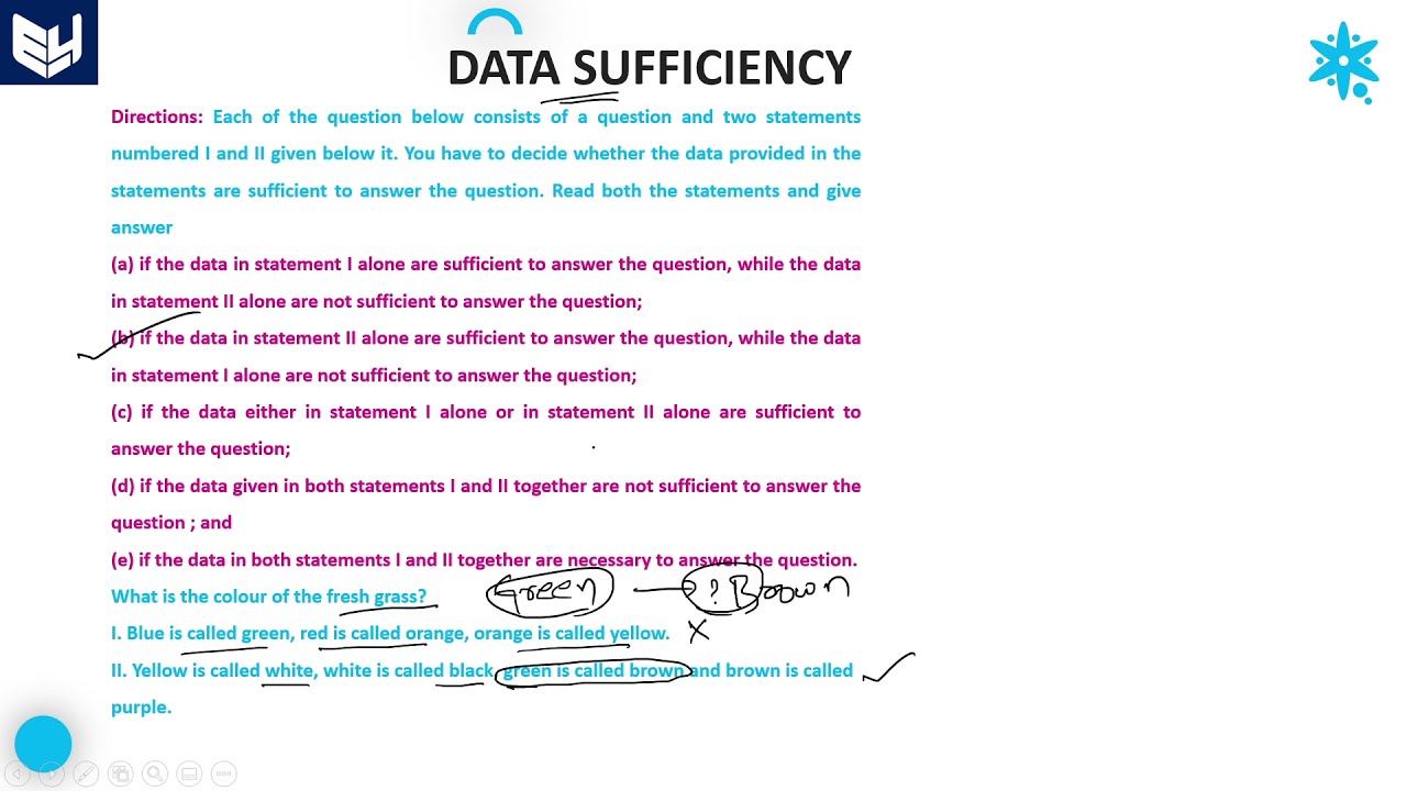data sufficiency reasoning tricks | Coding | Part-03 | Bharath Kumar ...