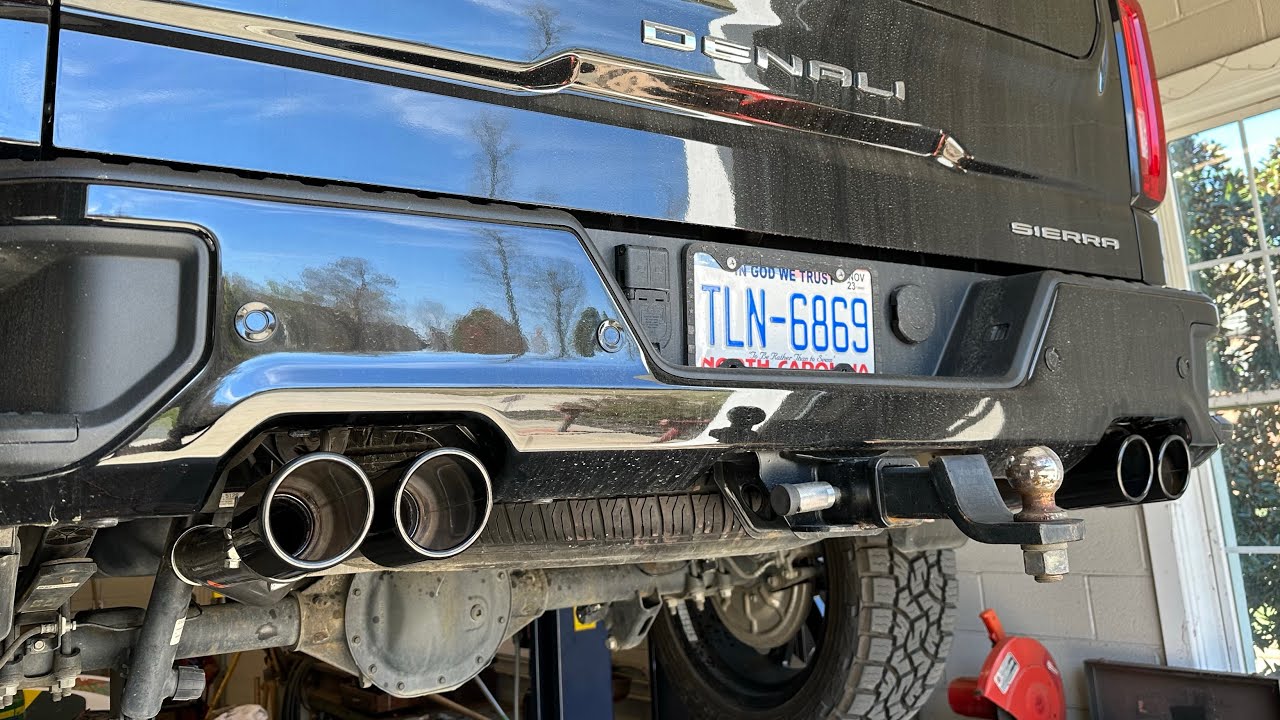 2020 GMC SIERRA 1500 6.2L - Borla S Type Exhaust Cold Start - YouTube
