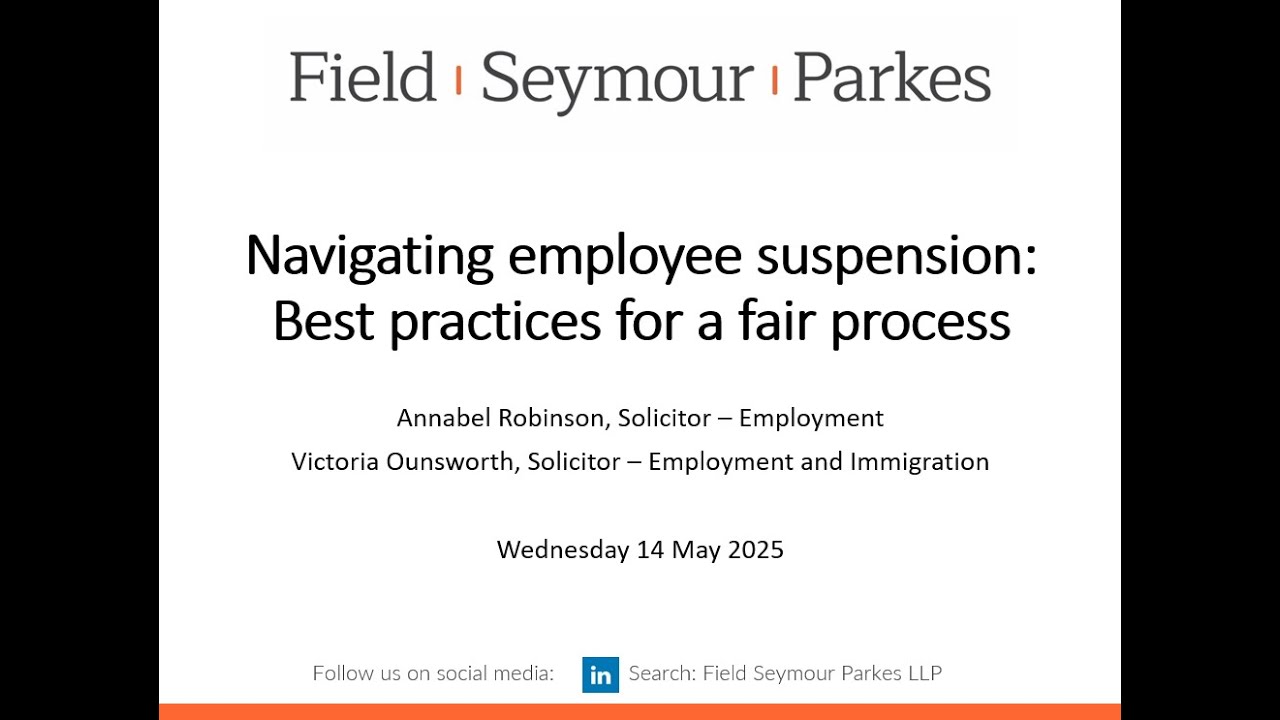Navigating employee suspension - Best practices for a fair process ...