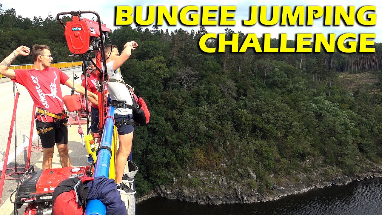 BUNGEE JUMPING CHALLENGE! 😱 - YouTube