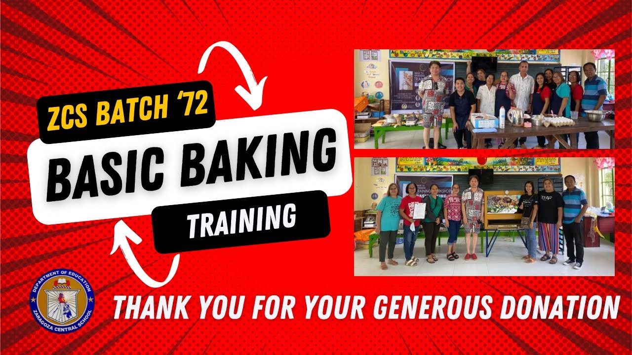 ZCS BATCH ‘72 TRAINING ON BASIC BAKING | DONATED OVEN - YouTube