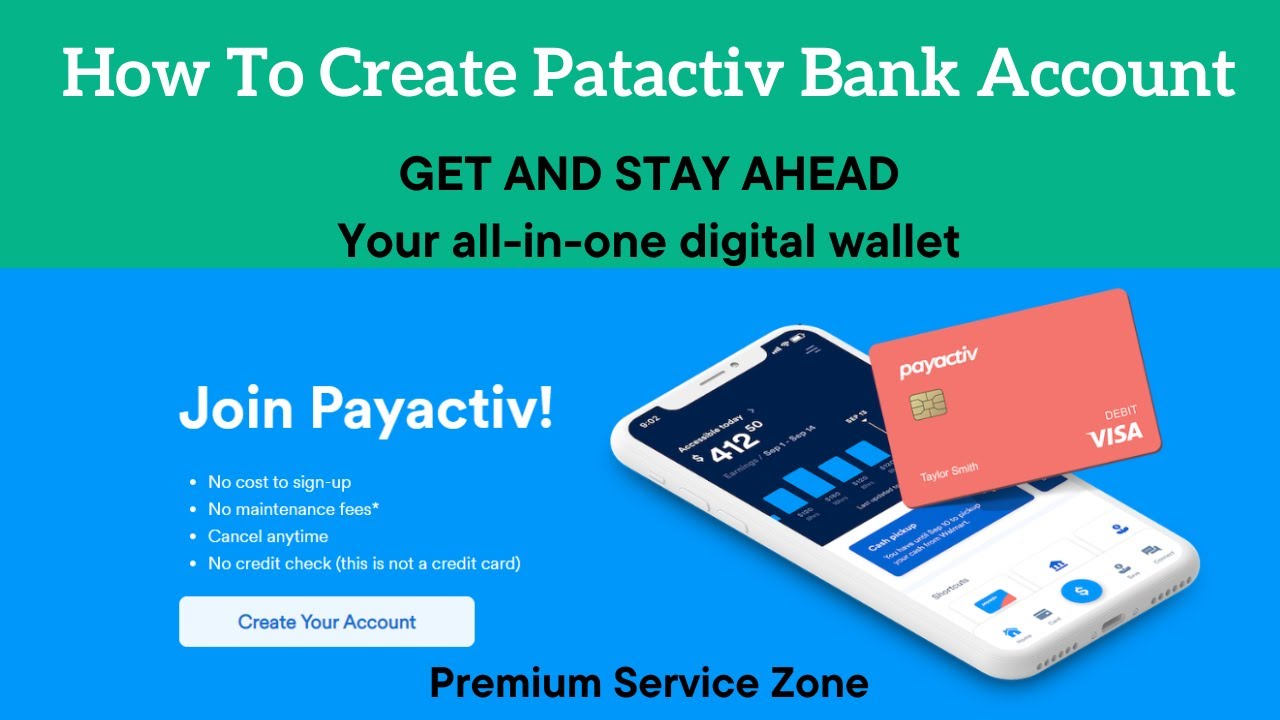How To Create Payactiv Bank Account 2022 | Payactiv | USA Bank ...