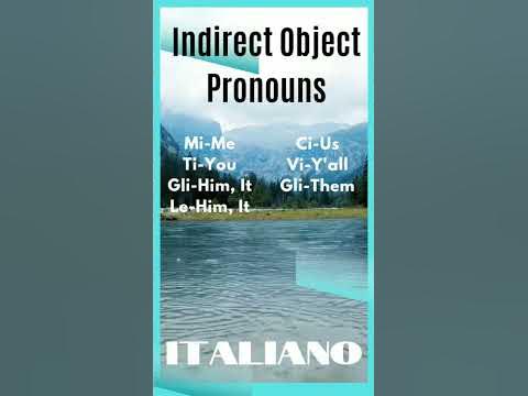 italian indirect object pronouns🇮🇹 #italian #italianlanguage # ...