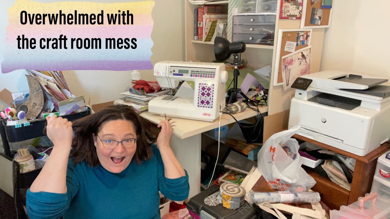 need help with the craft room mess! / let do this together - YouTube