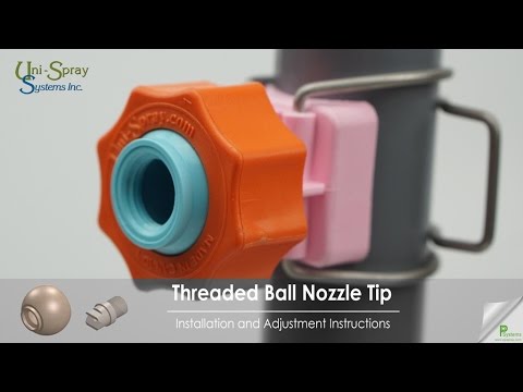 Uni-Spray Threaded Ball Nozzle Tip l PP Systems - YouTube