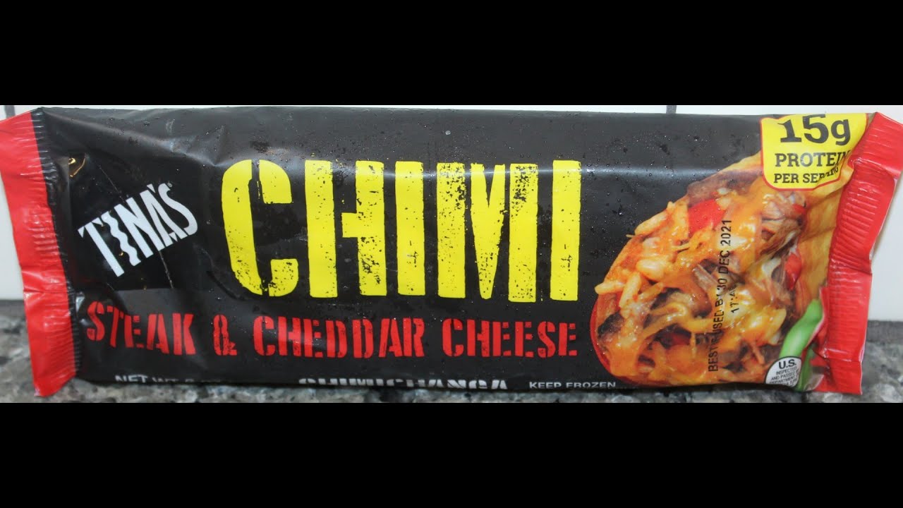 Tina’s Chimi: Steak & Cheddar Cheese Chimichanga Review - YouTube