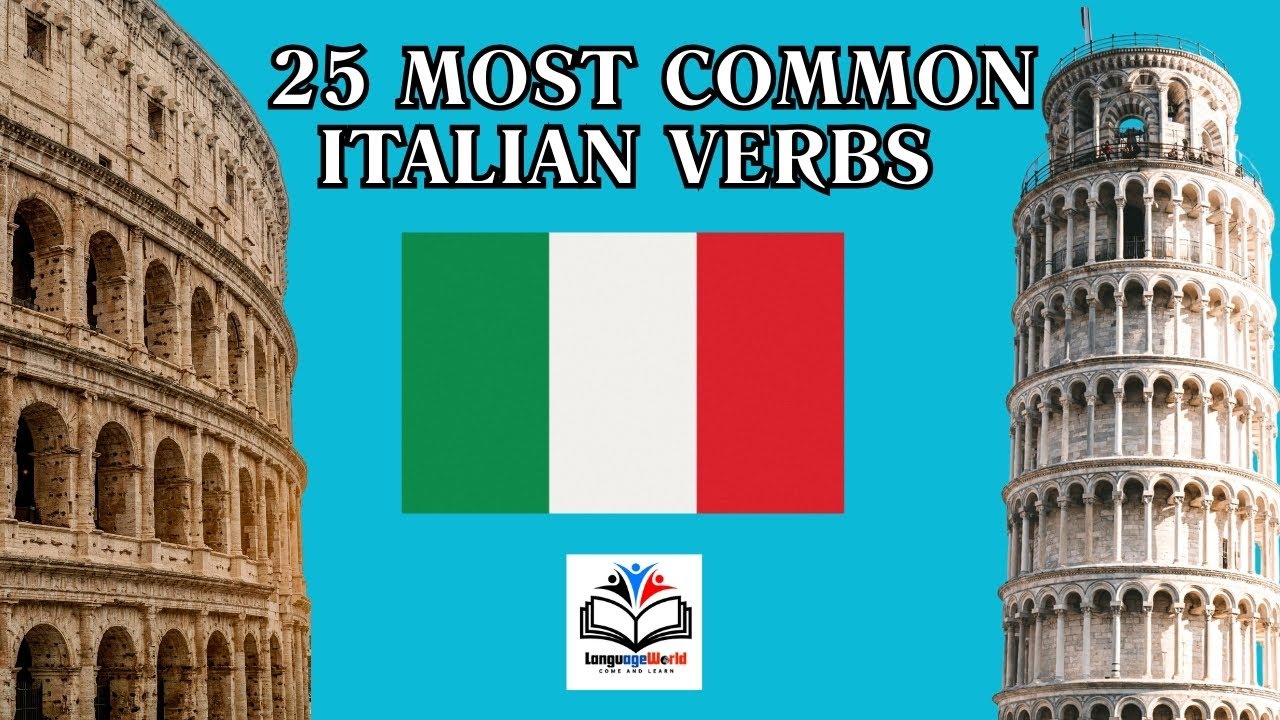 Learning Italian / 25 Most Common Italian Verbs / Part 1 - YouTube