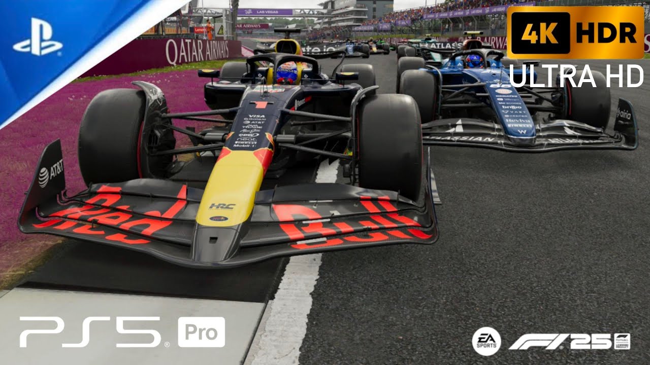 PS5 Pro 4K HDR Max Verstappen British GP Ultra Immersive F1 25 - YouTube