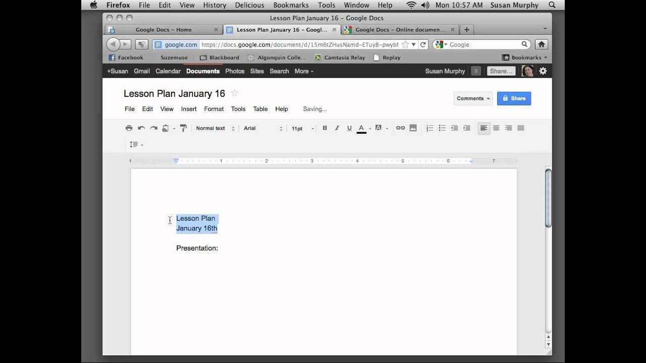 Introduction to Google Docs - YouTube