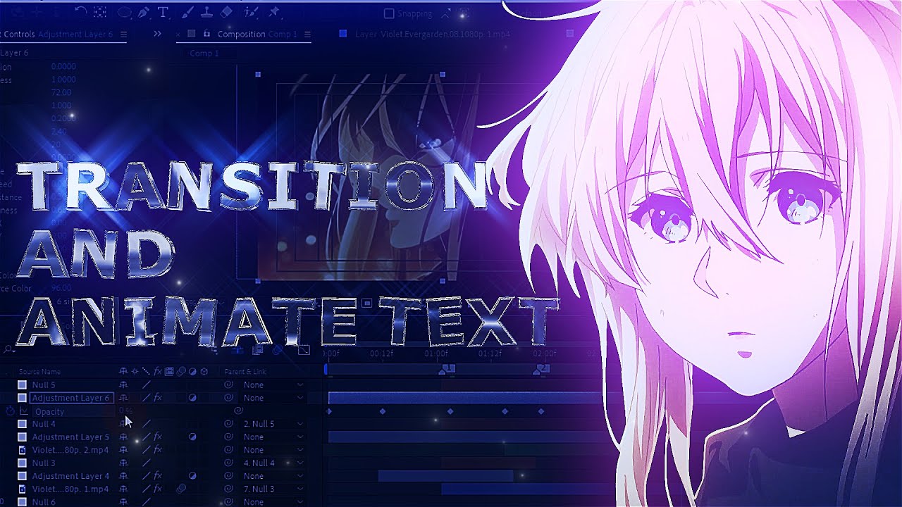 Text & CC & Soft Transitions #2 _ After Effects AMV Tutorial - YouTube