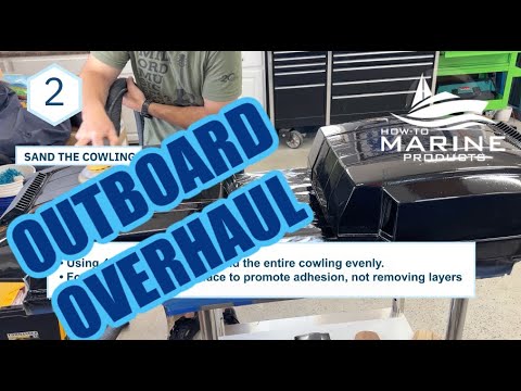 How-To paint an outboard engine cowling - YouTube