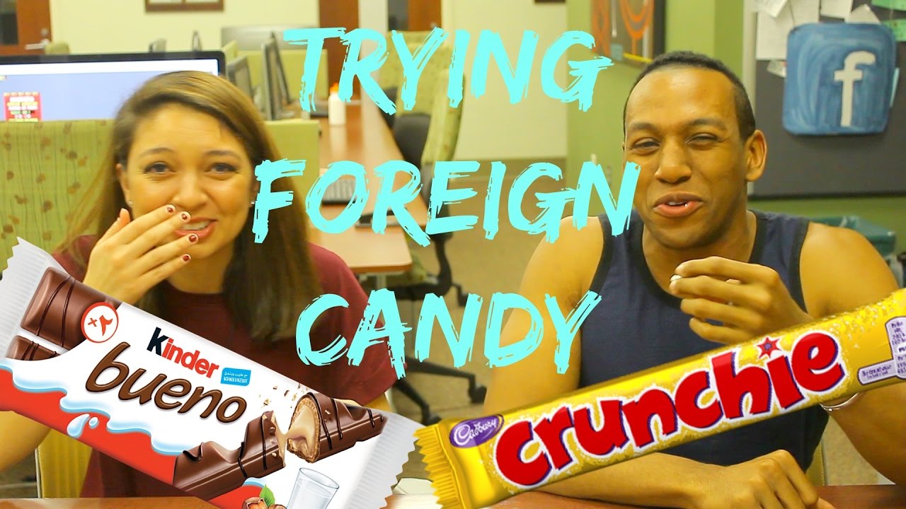 AMERICANS TRYING FOREIGN CANDY - YouTube