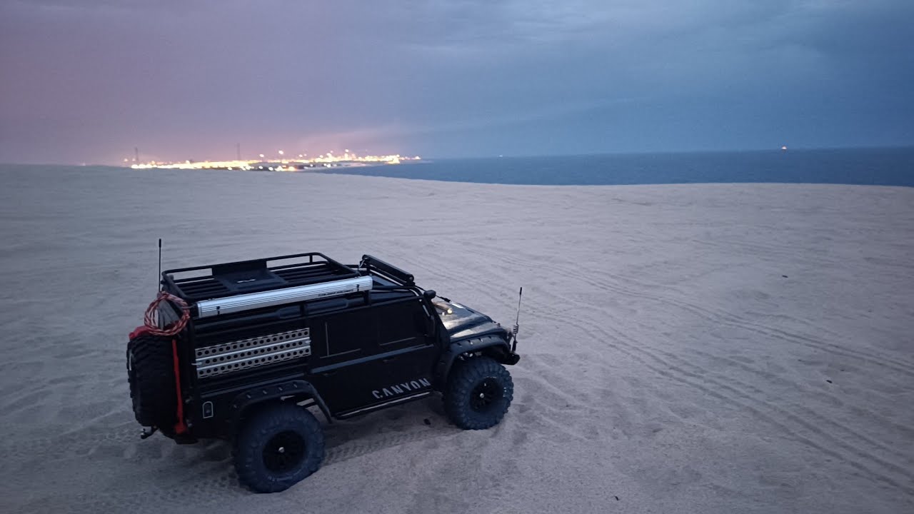 Traxxas Defender TRX4 - Sand dunes ride. - YouTube
