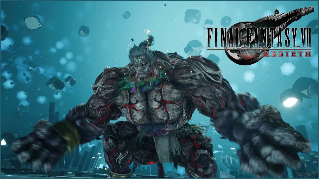 Final Fantasy 7 Rebirth - Titan Summon Fight (FULL MIGHT) - YouTube