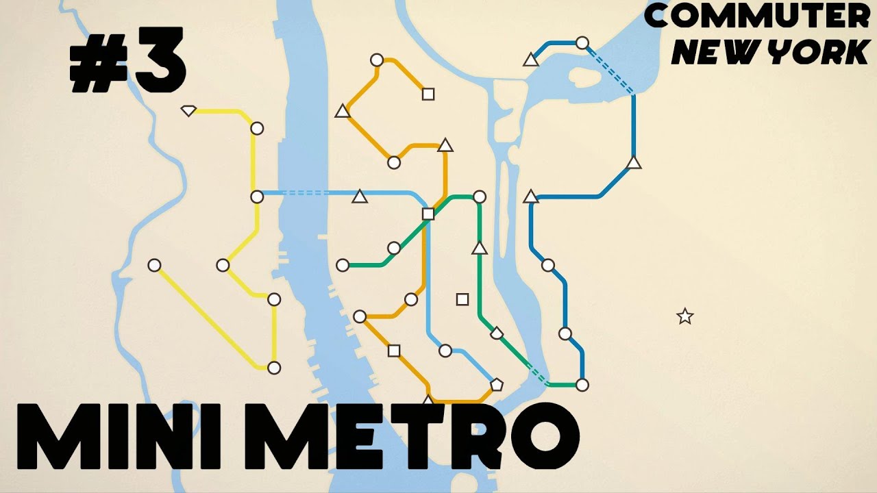 Mini Metro #3 - Commuter: New York - YouTube