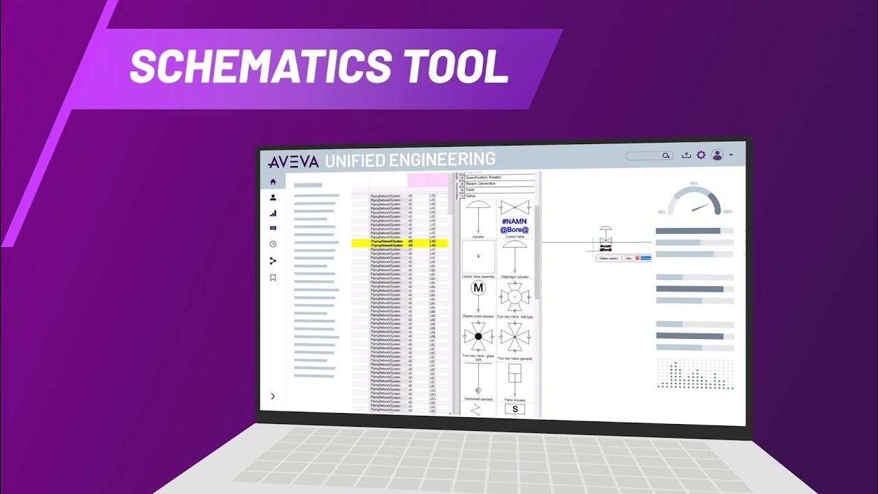 AVEVA Unified Engineering Schematic Tools - YouTube