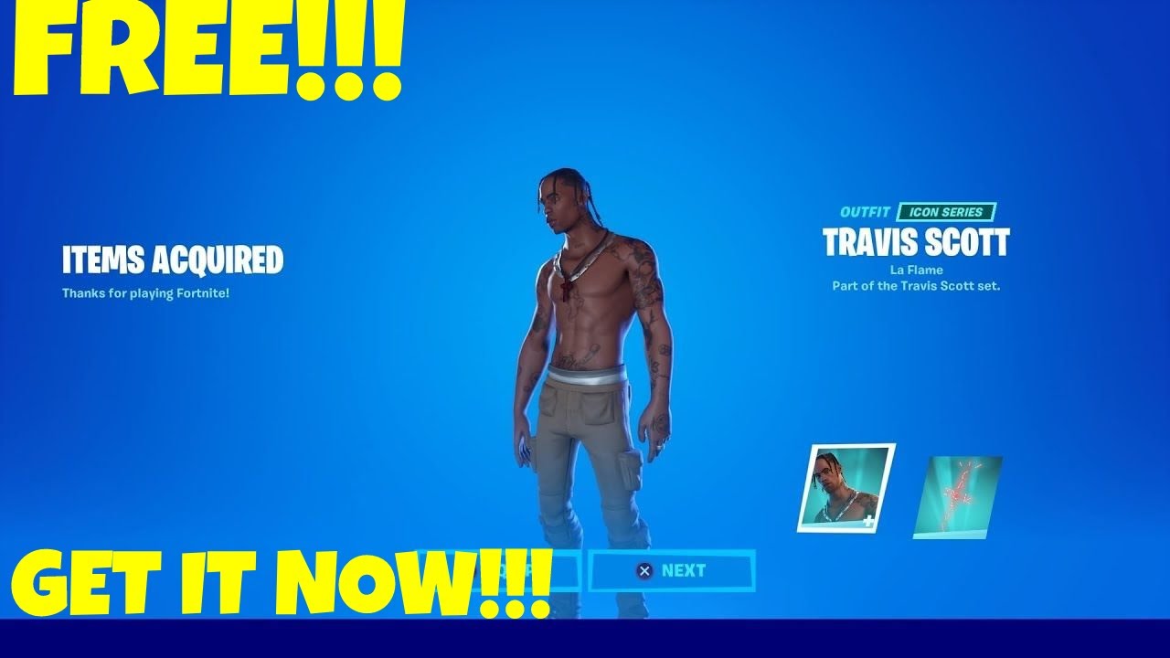 How to Get Travis Scott Skin for FREE in Fortnite Chapter 4 Season 3 ...