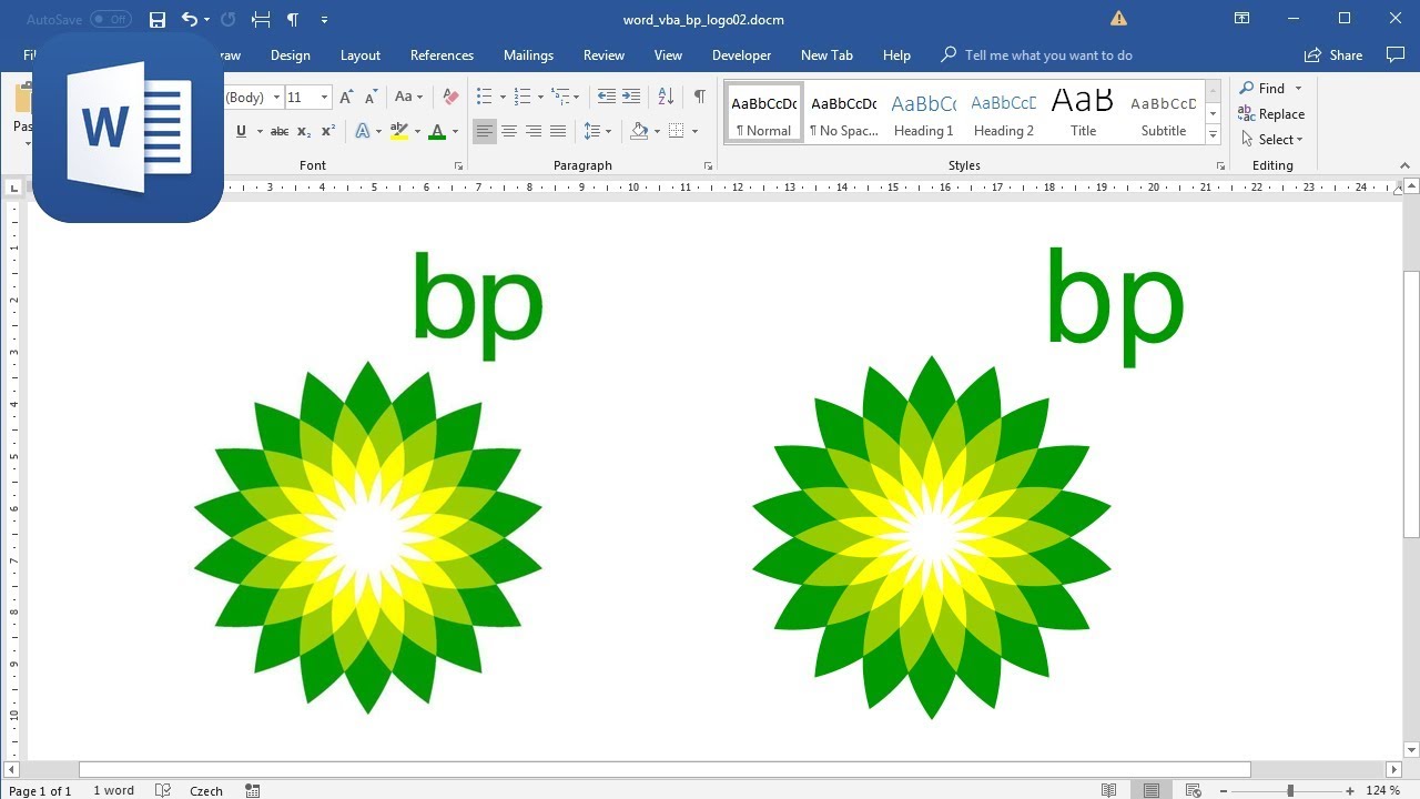 How to create BP logo in Microsoft Word (Tutorial) - YouTube
