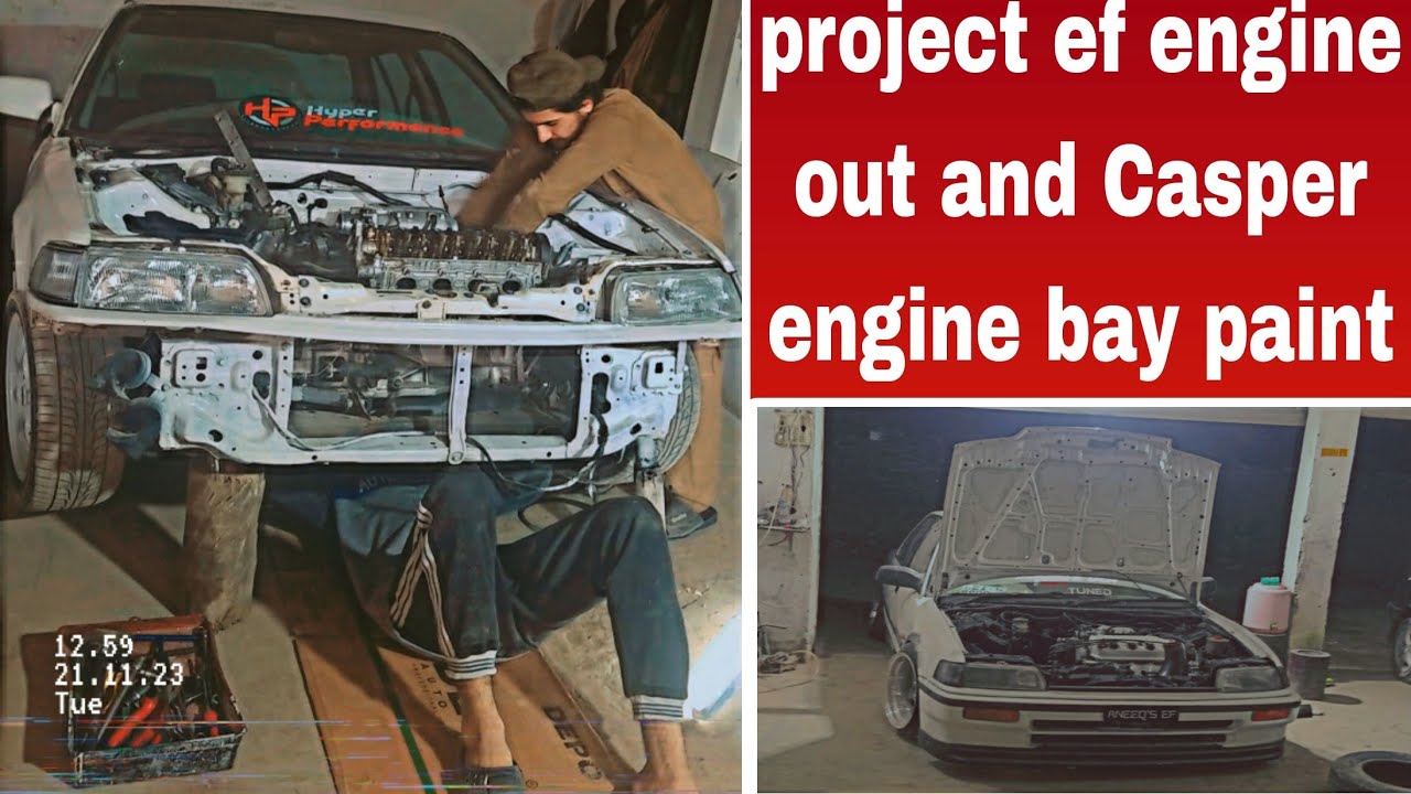 project ef engine rebuild CASPER. EF engine dressing - YouTube