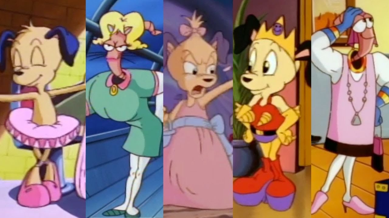 Crossdressing in Cartoons: Earthworm Jim - YouTube