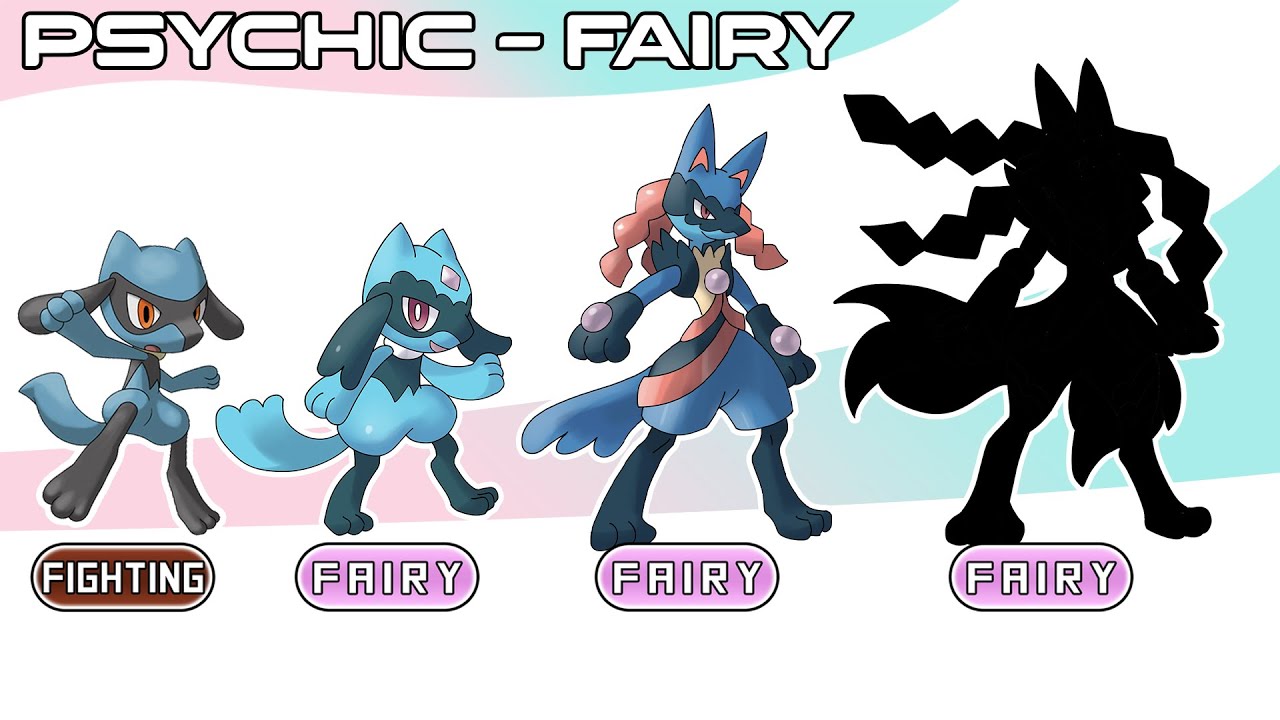 Psychic & Fairy Type Lucario Mega Evolution | Pokémon Type Swap | Max S ...