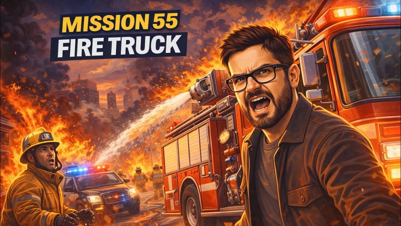 MISSION 55 🔥 FIRE TRUCK | GTA 5 Story Mode Full Gameplay | Aag, Police ...