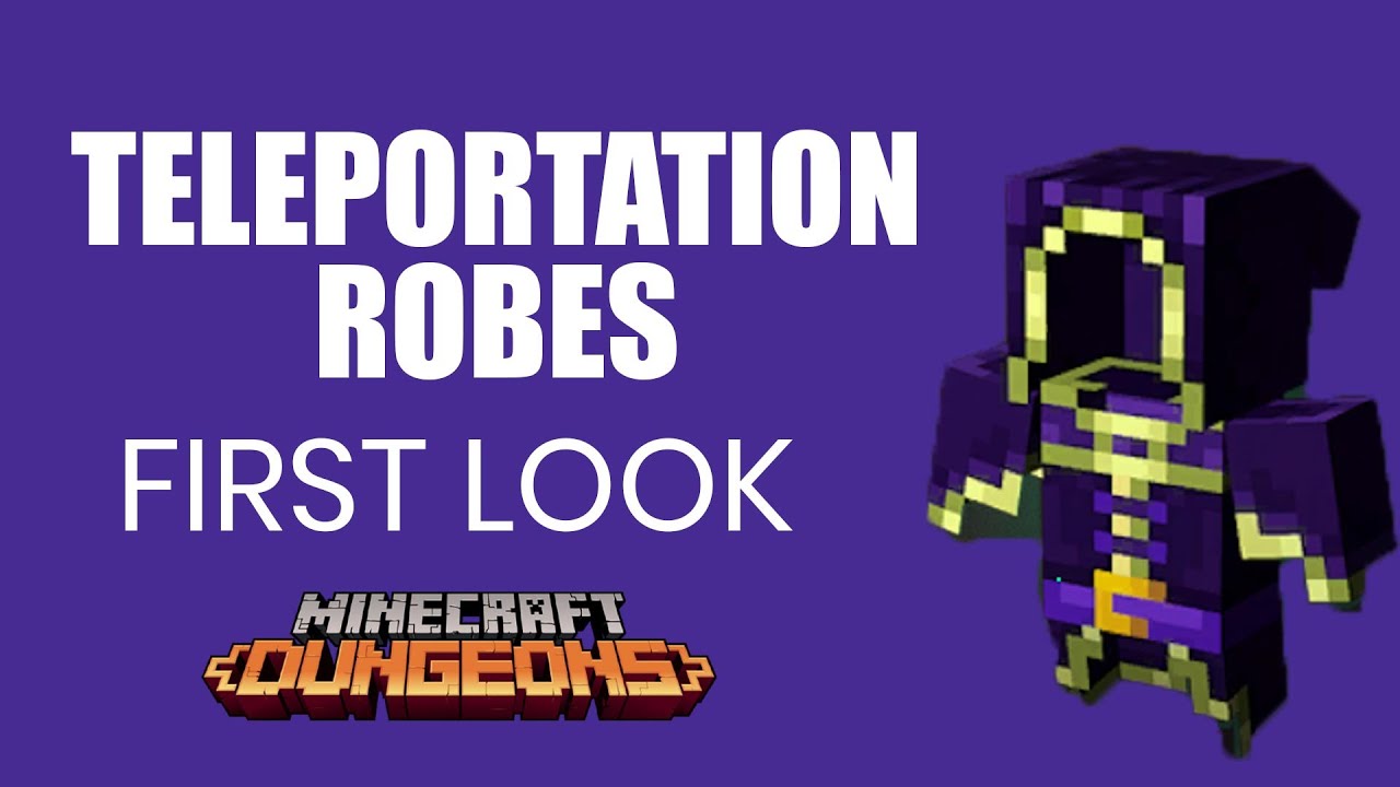 TELEPORTATION ROBES Minecraft Dungeons Echoing Void DLC - YouTube