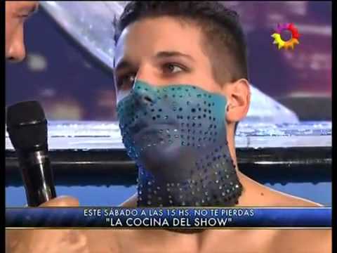alexander caniggia  y sofia macaggi -previa aquadance!! bailando 2012