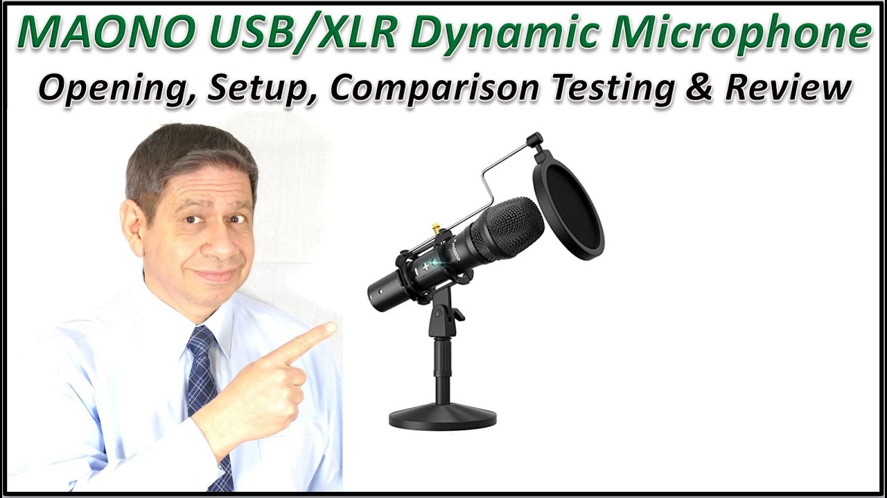 MAONO USB/XLR Cardioid Dynamic Microphone – Box Opening, Product Review ...