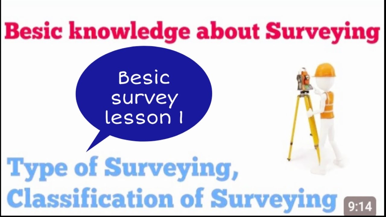 Besic knowledge about surveying.Type of surveying. Classification of ...