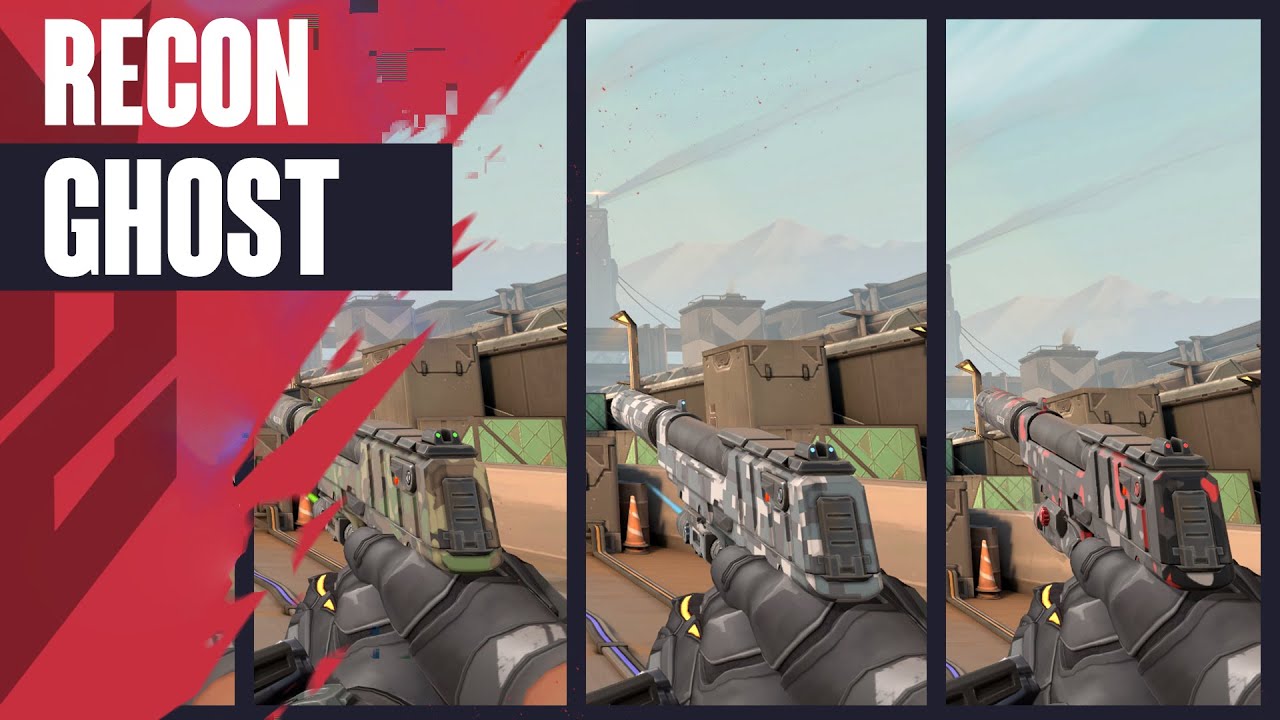 Recon Ghost Skin Showcase - Valorant Recon Skins - YouTube