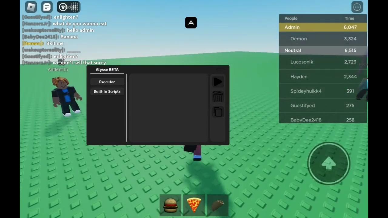 Roblox Fe Script Showcase (Alysse Executor) - YouTube