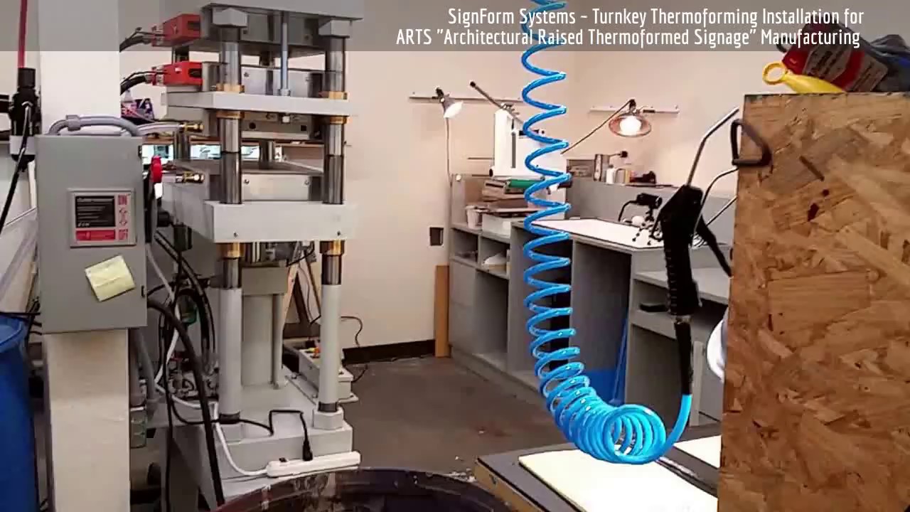SignForm HT-1319 Thermoforming Press Installation - A Walking Tour ...