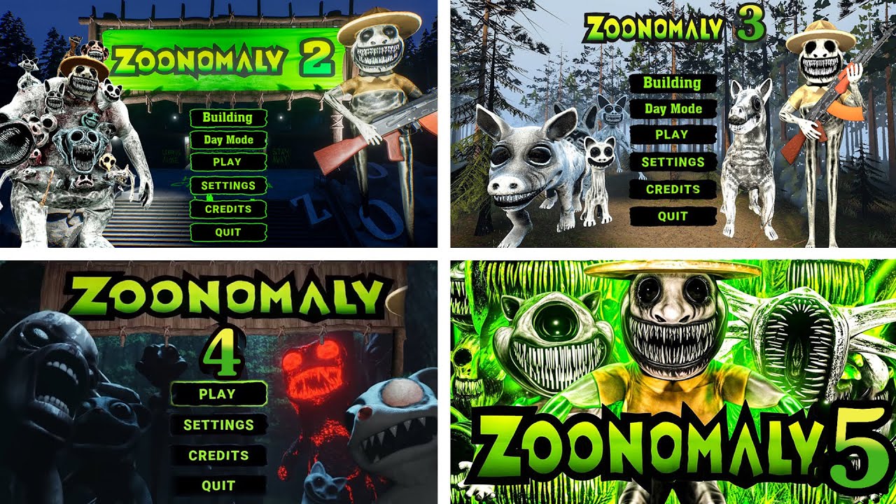 Game Play Comparison - Zoonomaly Chapter 1 Vs Chapter 2 Chapter 3 Vs ...