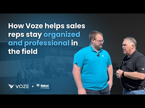 How Voze helps sales reps stay organized and professional in the field